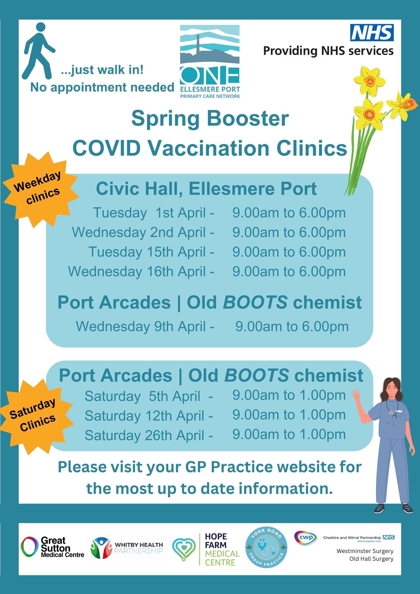 COVID Spring Booster 2025 Clinics - Great Sutton Medical Centre